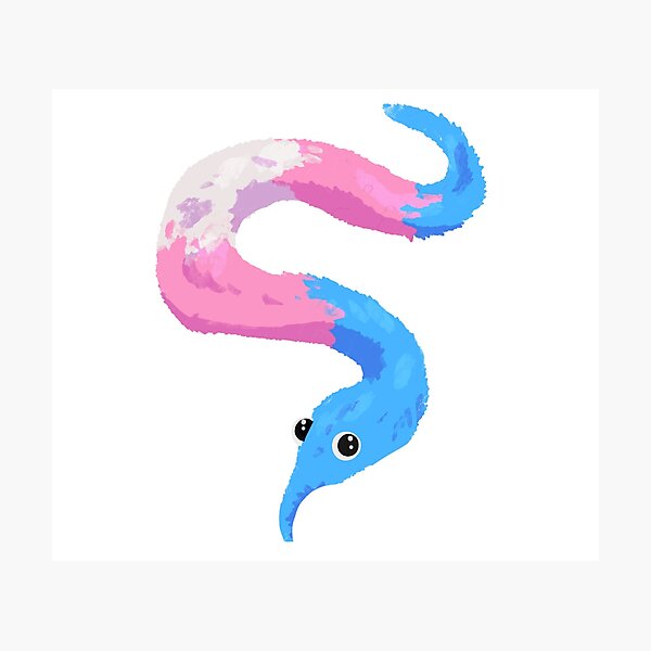 "Worm On A String LGBTQ+ TRANS PRIDE flag lil worm boy // Pride sticker ...