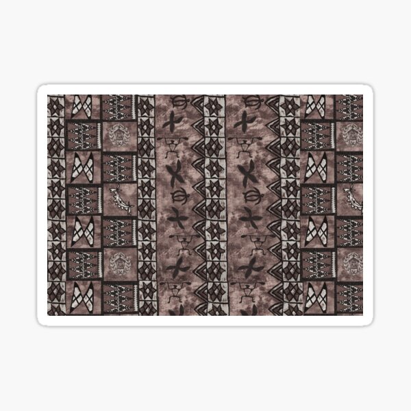 "Vintage Hawaiian Tapa Faded Tan" Sticker for Sale by JMarielle | Redbubble
