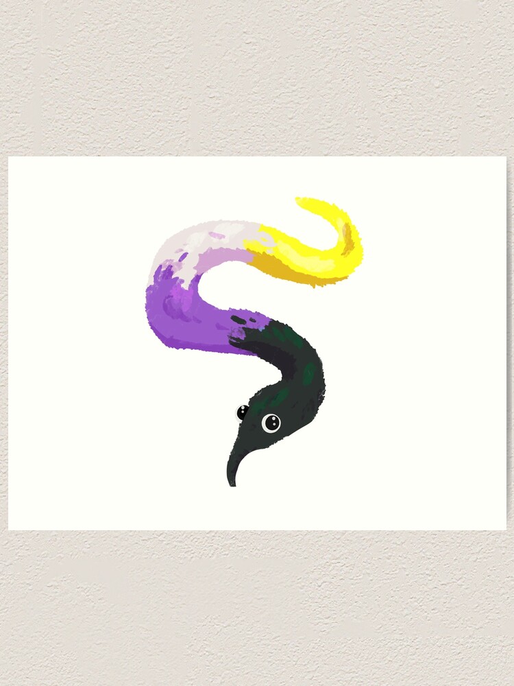 "Worm On A String LGBTQ+ Non-binary PRIDE flag lil worm boy // Pride ...