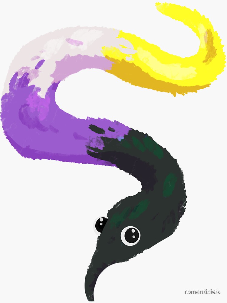 "Worm On A String LGBTQ+ Non-binary PRIDE flag lil worm boy // Pride ...