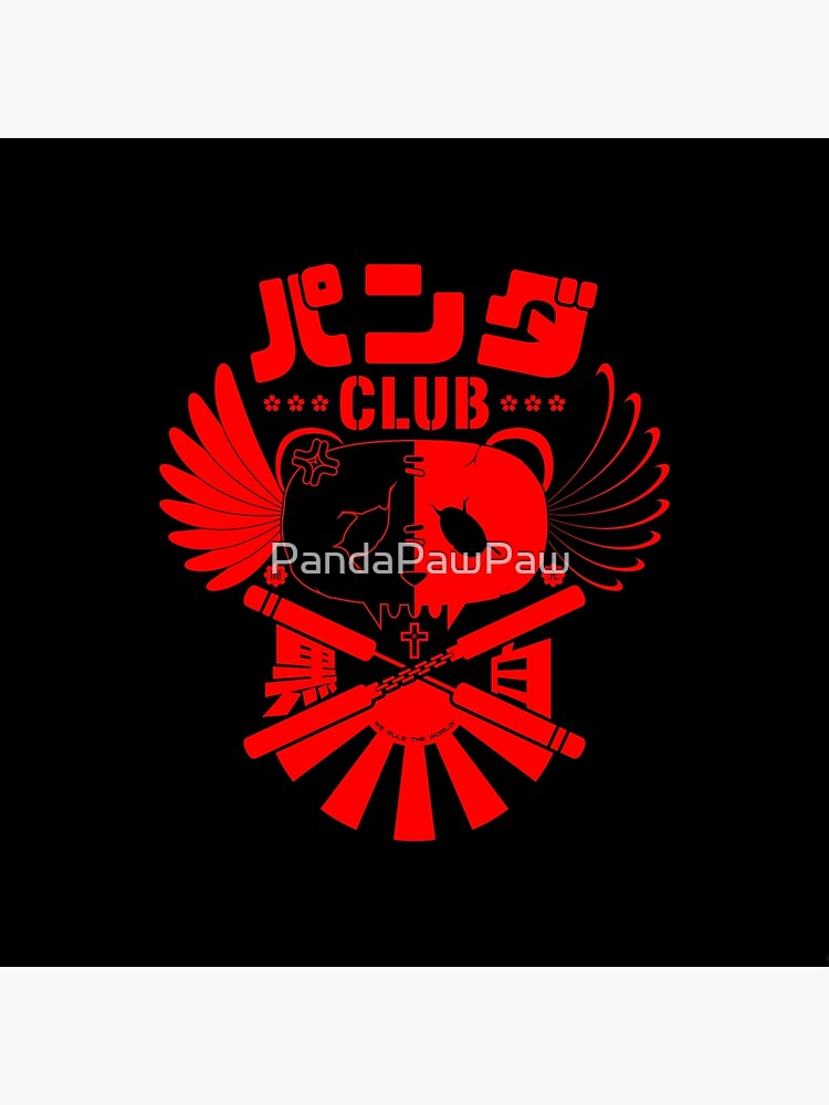 "Panda Club Logo Design (Red)" Poster for Sale by PandaPawPaw | Redbubble