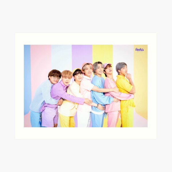 "BTS Festa ot7" Art Print by mondongos | Redbubble