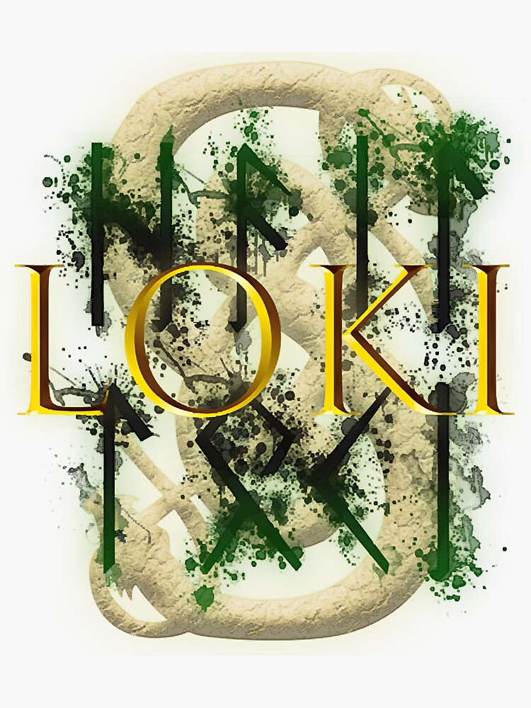 "Hail Loki " Sticker for Sale by CitrinAvid8 | Redbubble