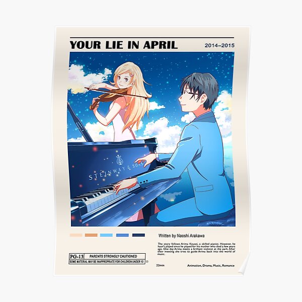 "April Anime Poster" Poster by AshleyReid89 | Redbubble