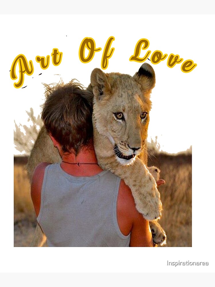 Lámina artística «Art of Zoo es Art Of Love, amistad encantadora e ...