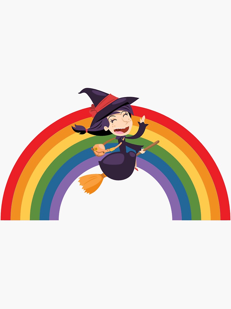 "Pride Witch" Sticker for Sale by SeekingHiraeth | Redbubble