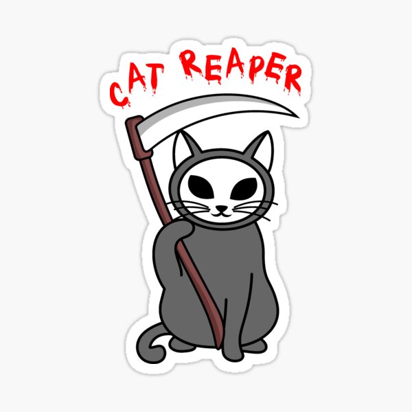"Cat Reaper" Sticker for Sale by SEPARO-SHOP | Redbubble