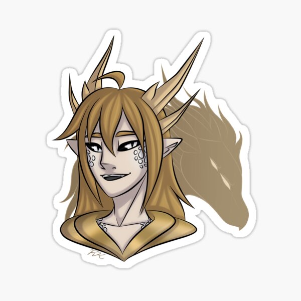 "Serafiel - Dragon Prince Callum AU" Sticker for Sale by Ray-Ken ...