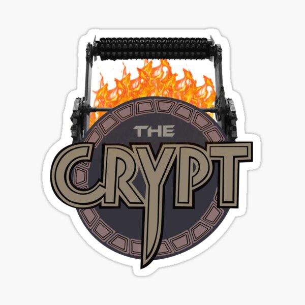"The Crypt Fire Design" Sticker for Sale by RylanLewisk | Redbubble