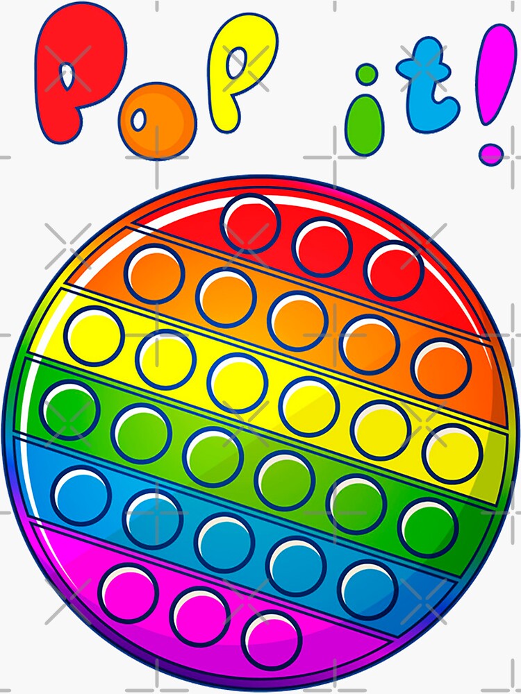"Pop it" Sticker for Sale by aothundep | Redbubble