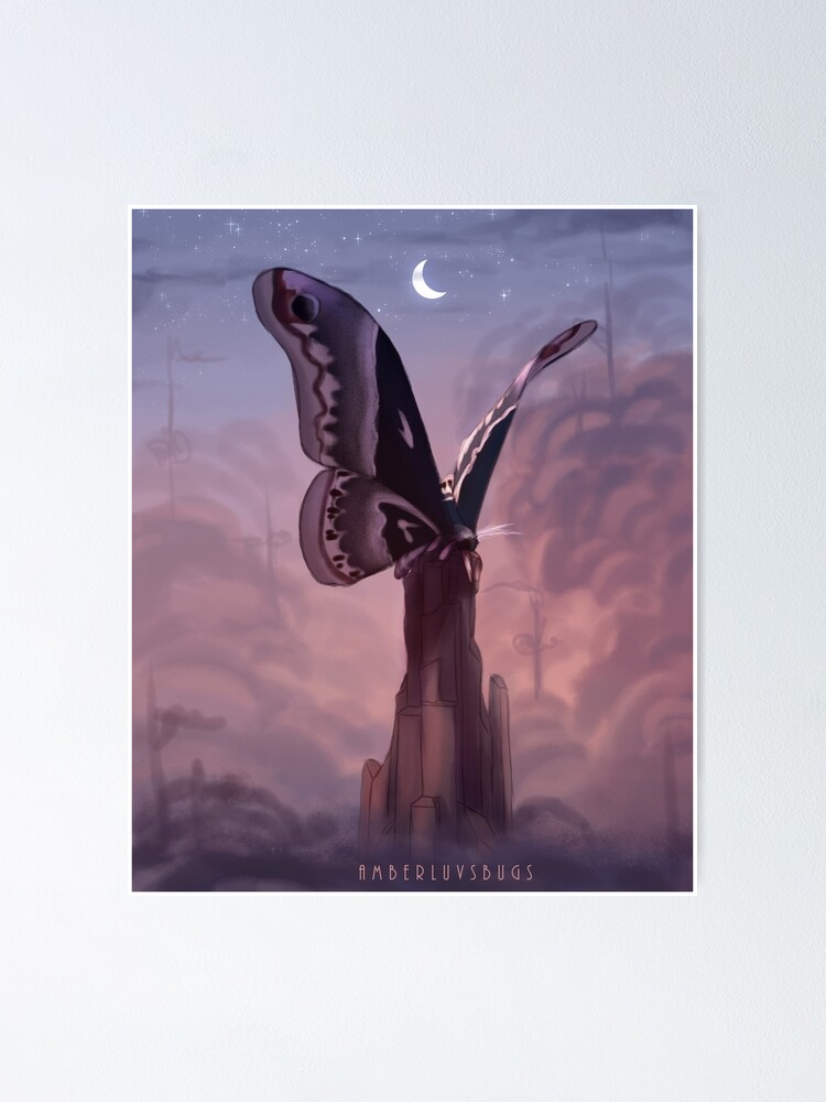 "Giant Fantasy Promethea Moth" Poster by 130670 | Redbubble