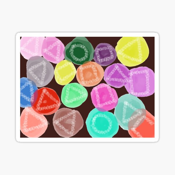 "Polygon drop water " Sticker for Sale by sandplay | Redbubble