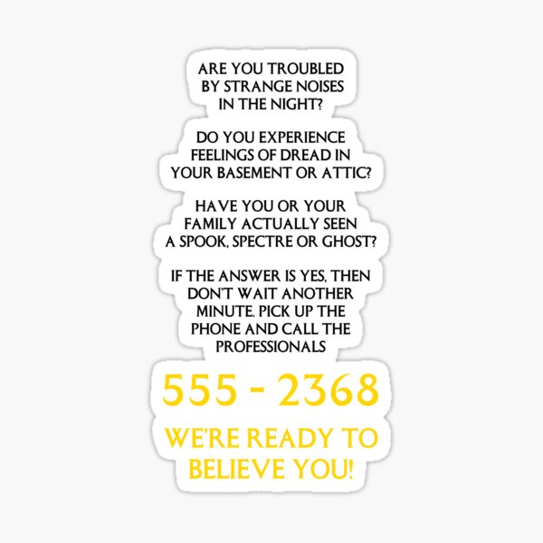"We're Ready to Believe You - Commercial Text" Sticker for Sale by ...