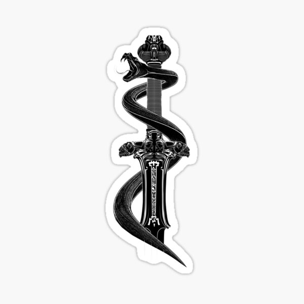 "Conan Sword With Snake Version Without Text" Sticker for Sale by ...