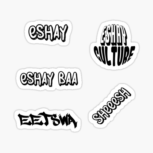 "Eshay Sticker Pack" Sticker for Sale by StefanCgraphics | Redbubble