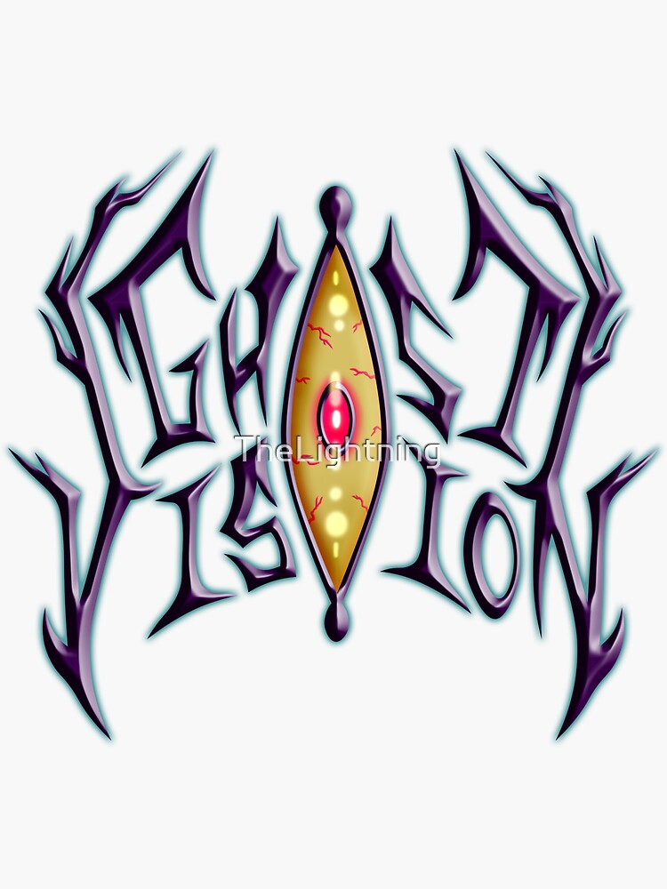 "Ghost Vision Logo" Sticker for Sale by TheLightning | Redbubble