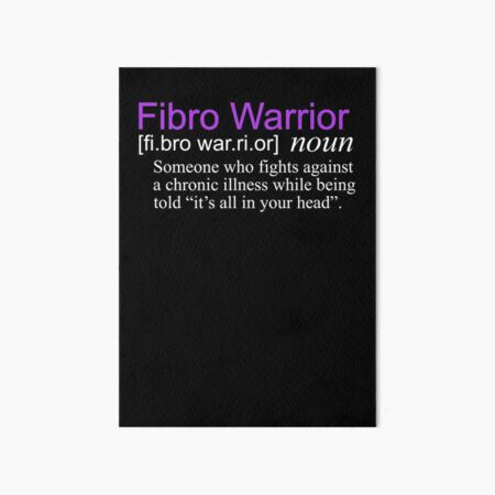 "Definition Fibro Warrior Fibromyalgia Awareness" Art Board Print for ...