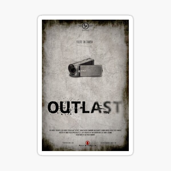 "OUTLAST" Sticker for Sale by arthurdorsey | Redbubble