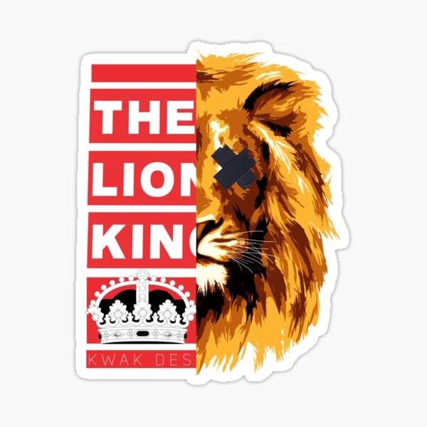 "Lion king " Sticker by KwaKDesigns | Redbubble