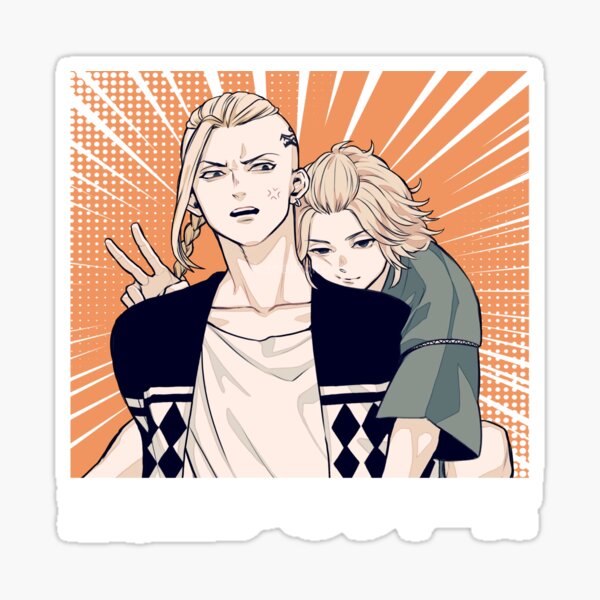 "Draken and Mikey" Sticker for Sale by ChapmanMaryam | Redbubble