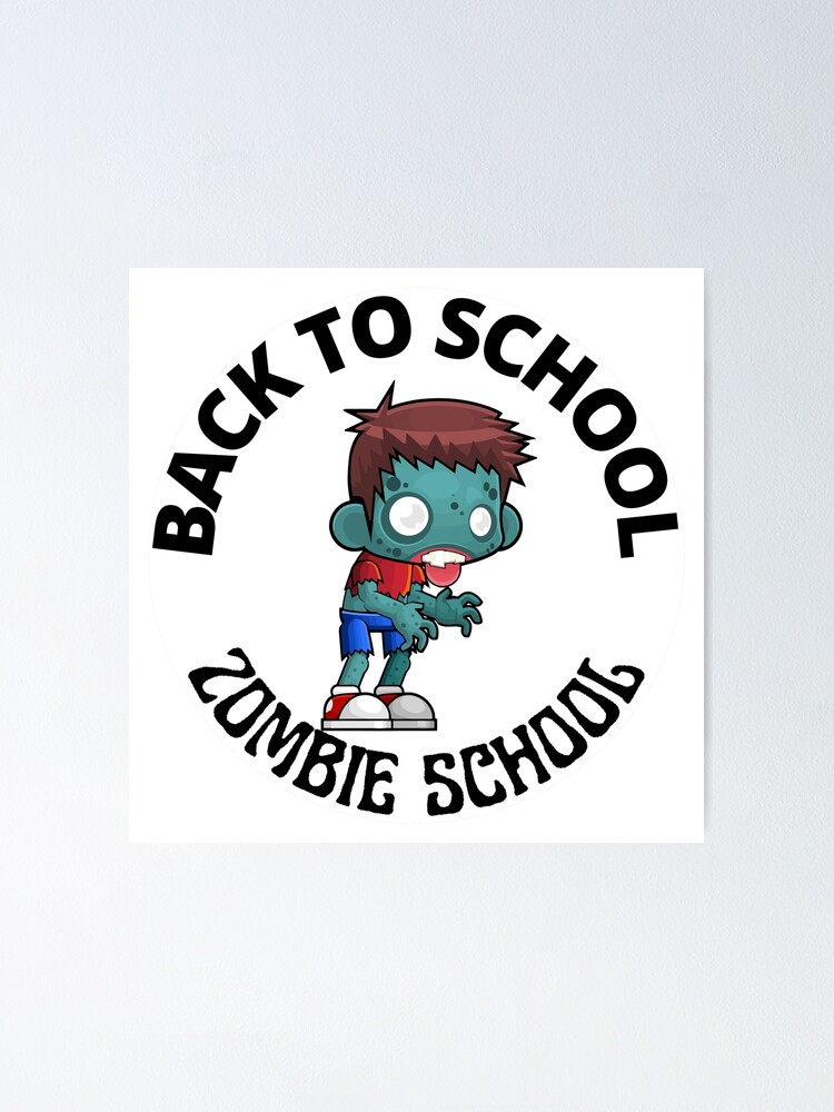 Zombie School Logo Zombie Outbreak, New School, Graffiti, Zombie,