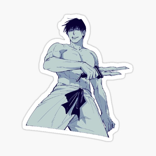 "toji [[jujutsu kaisen]]" Sticker for Sale by saberymouse | Redbubble