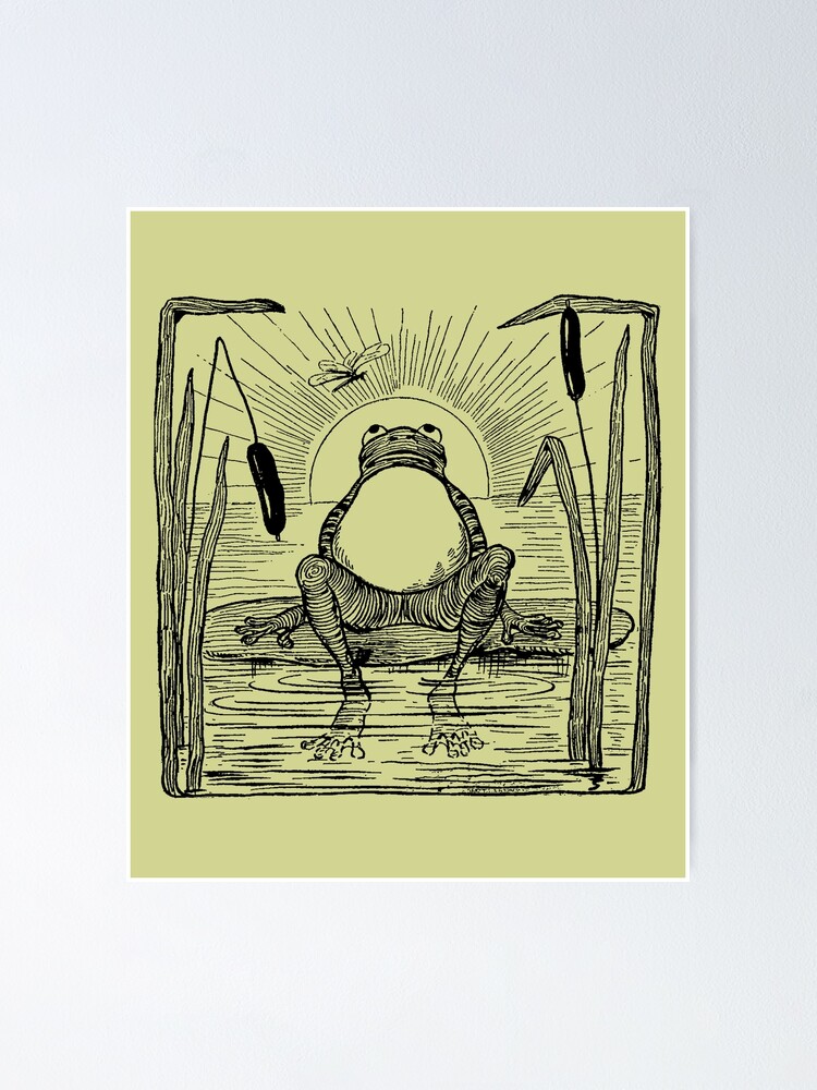 "Emo Vintage Cottagecore Frog Lover Green - Cute Frogge and Dragonfly ...