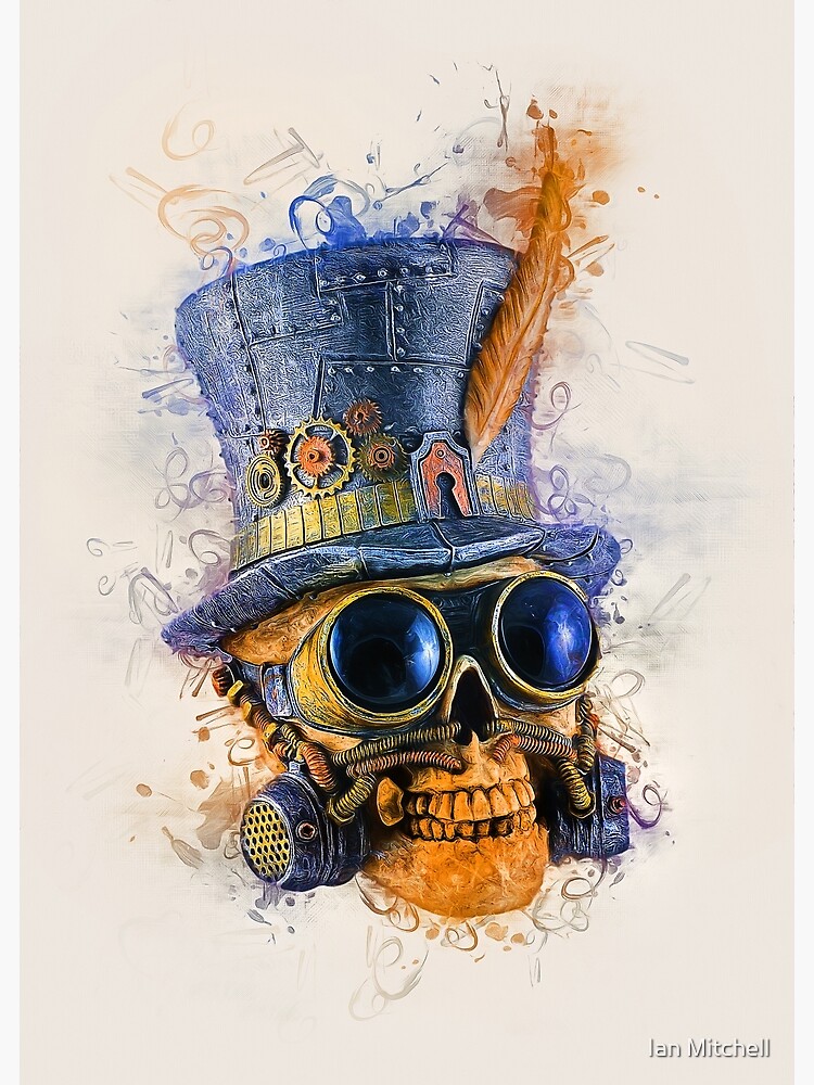 "Steampunk Skull Art" Art Print for Sale by MitchellAK | Redbubble