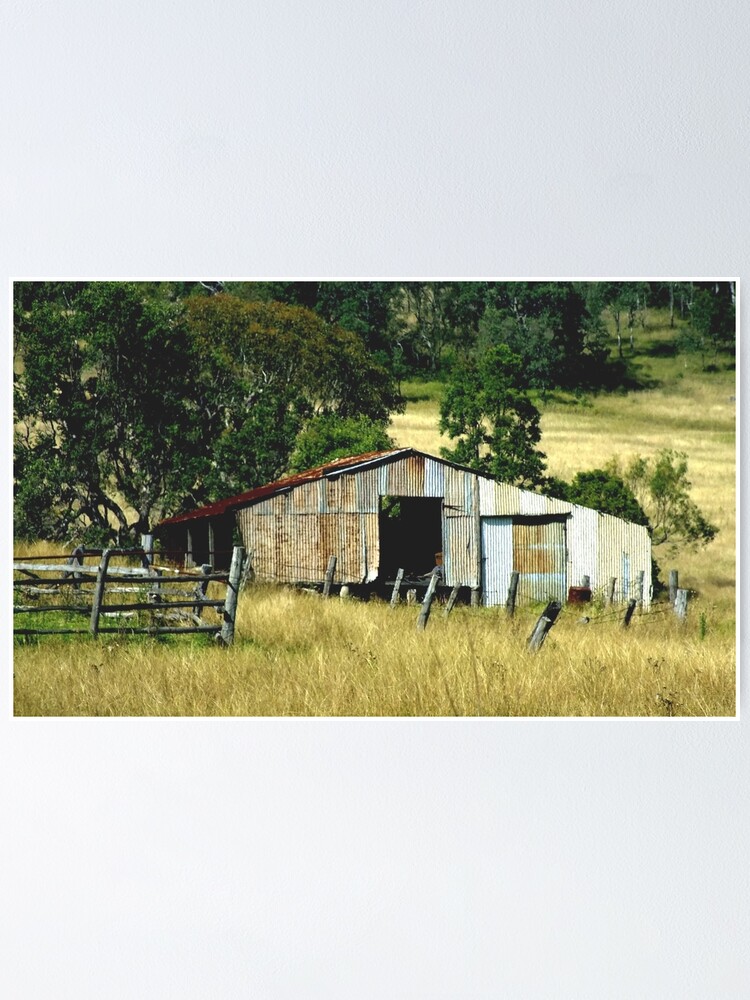 "The Farm Shed" Poster by sandysartstudio | Redbubble