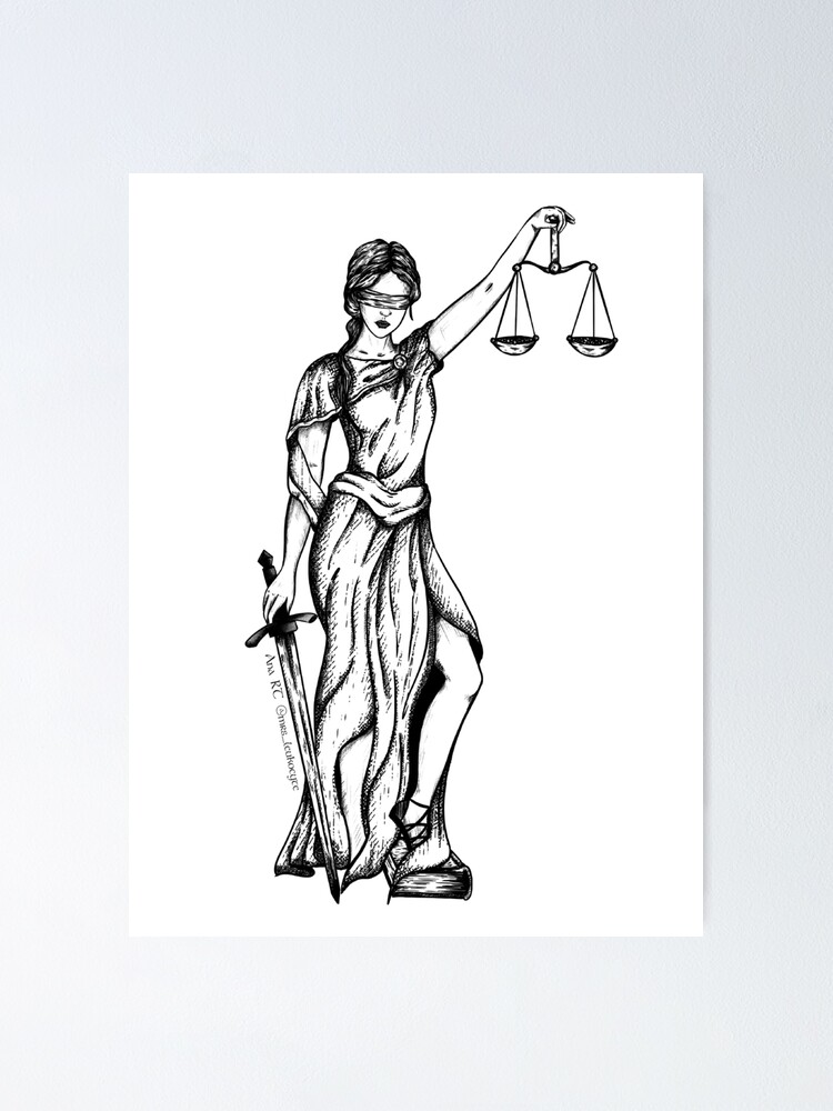 "Themis Goddess" Poster by mrsleukocyte | Redbubble