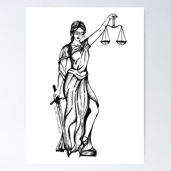 "Themis Goddess" Poster by mrsleukocyte | Redbubble