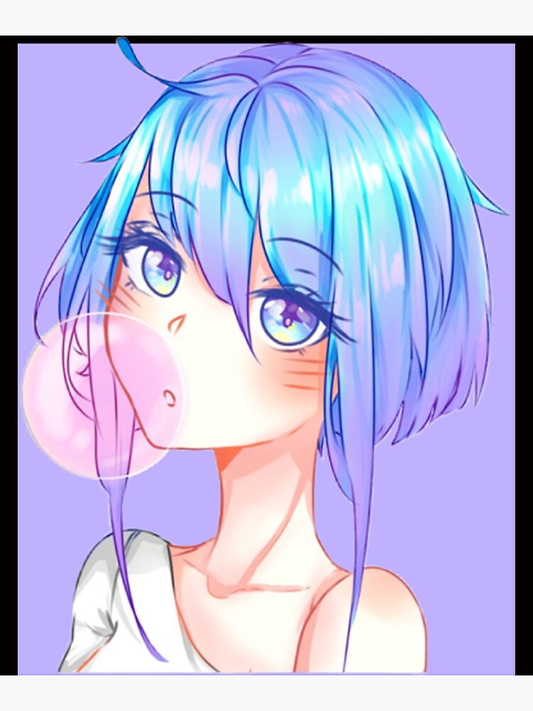 Póster «Goma de mascar Anime Girl Japanese Aesthetic anime Otaku Gift ...