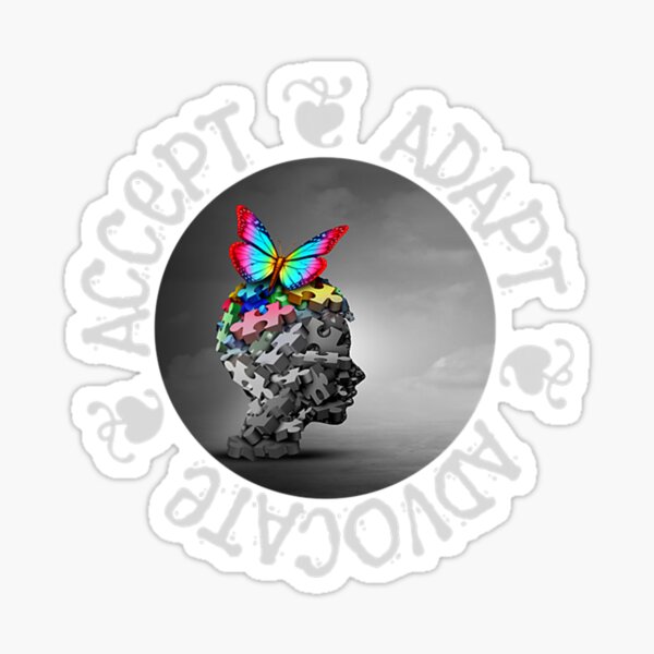 "Accept Adapt Advocate Autism Awareness" Sticker for Sale by ...