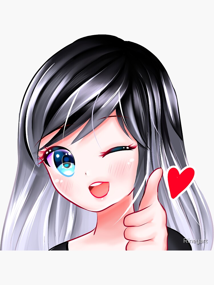 "Good Job Anime Girl" Sticker von Rineyart | Redbubble