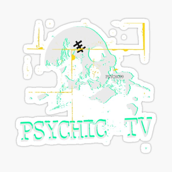 "psychic tv // fanart" Sticker for Sale by TeeJune31st | Redbubble