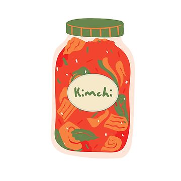 "kimchi" Sticker for Sale by blacksugarkw | Redbubble