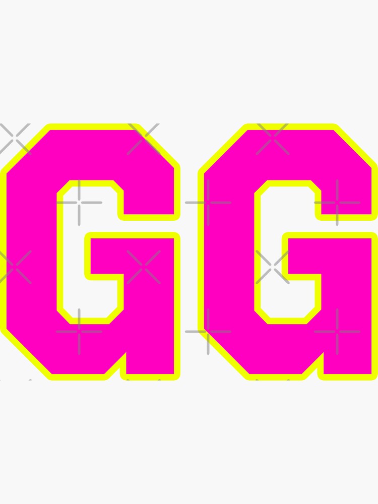 "GG | aesthetic" Sticker for Sale by rsty11 | Redbubble