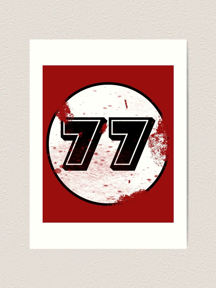 "Vintage Classic Retro 77 Racing Number" Art Print by KevBrettArt ...