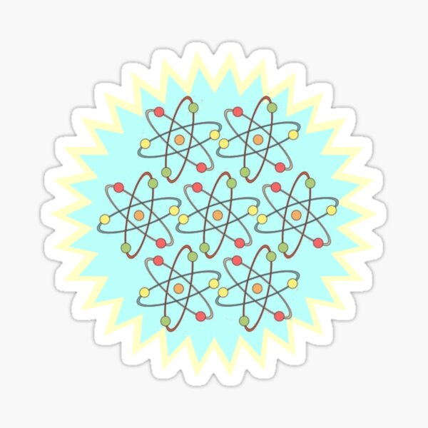 "Atoms" Sticker for Sale by DaniHoffmann | Redbubble