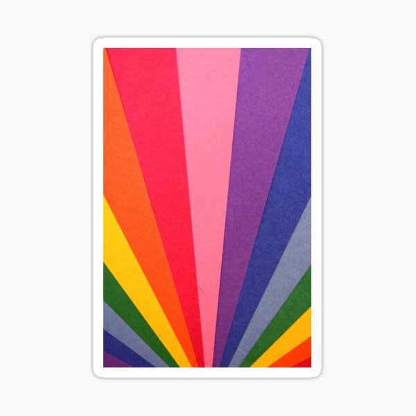 "Rainbow Light Beams" Sticker for Sale by kiitsuchi | Redbubble
