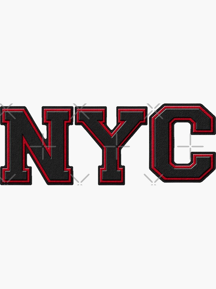 "New York City NYC letter alphabet" Sticker by RIAD16 | Redbubble