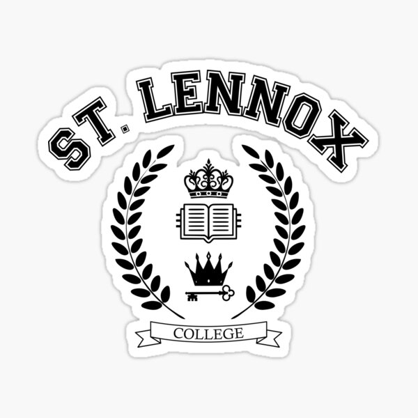 "Ruby Red St. Lennox College Design" Sticker for Sale by GinaBirki ...