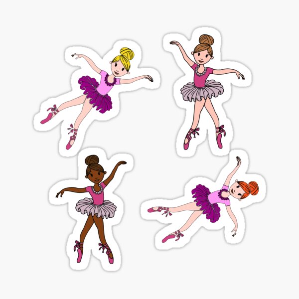 "Ballerinas" Sticker for Sale by SylvanaRoseArt | Redbubble