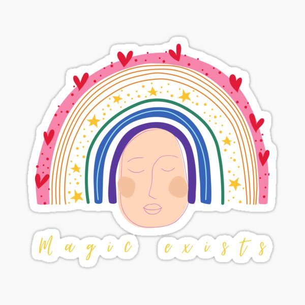 "Rainbow magic" Sticker for Sale by kcelmale | Redbubble