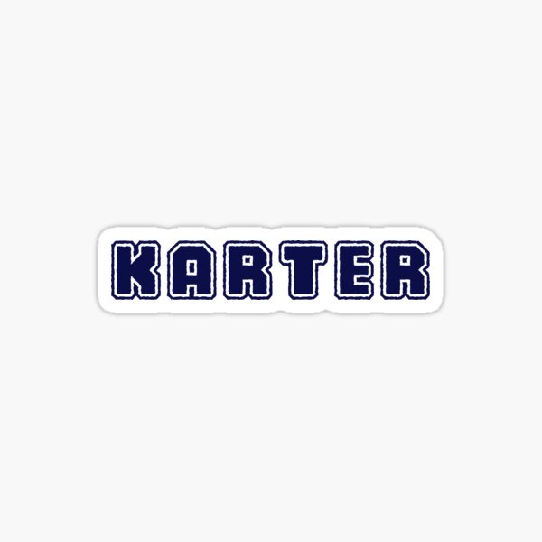 "KARTER" Sticker for Sale by yalinsolomon | Redbubble