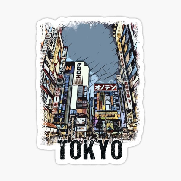 "Tokio City Streets Vintage Travel Poster Series grunge edition 02 ...
