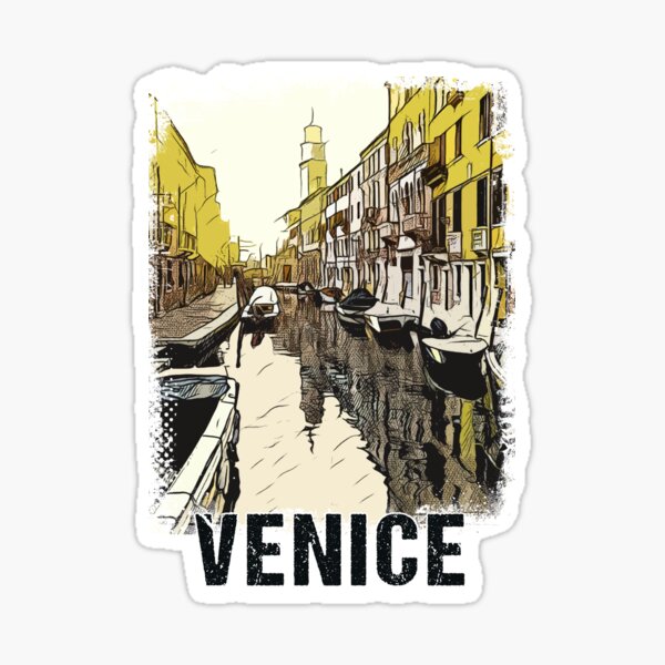 "Venice City Streets Vintage Travel Poster Series grunge edition 03 ...