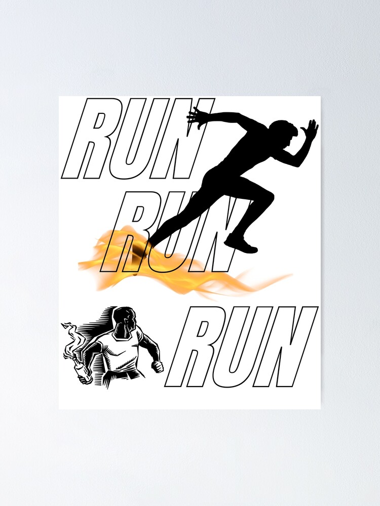 "Run gaming memes" Poster for Sale by Hannache | Redbubble