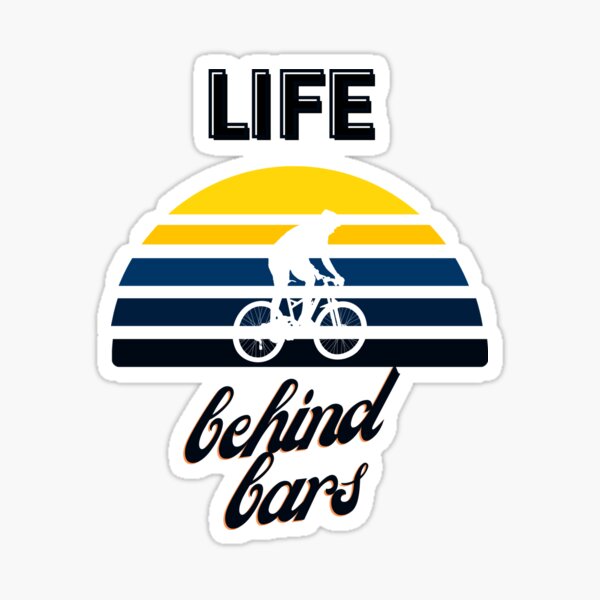 "Life behind bars " Sticker for Sale by creative2223 | Redbubble