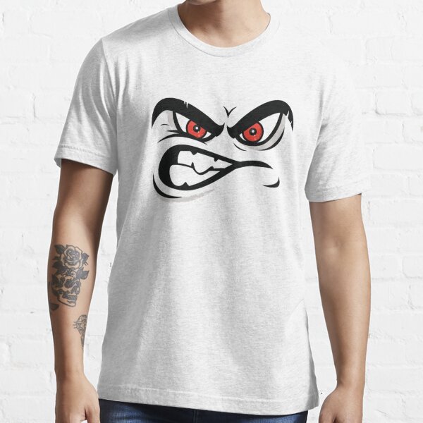 "ANGRY FACE" T-shirt for Sale by aliwaqas22 | Redbubble | angry face t ...